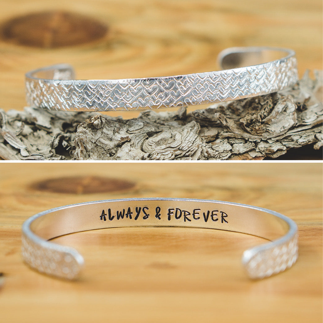 Bangle - ALWAYS & FOREVER (texture) – Creative Namibia