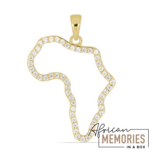 Sparkling African Continent Pendant and Chain – Creative Namibia