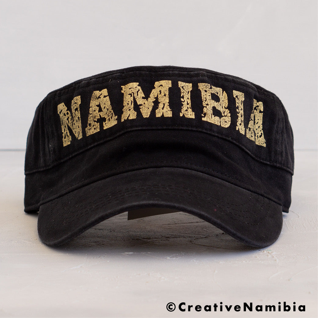 Military Style Namibia Cap - Black – Creative Namibia